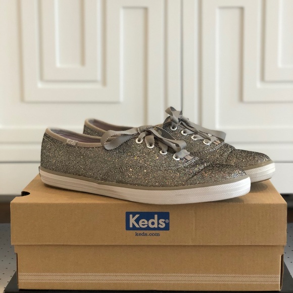 Keds Silver Glitter Sneakers